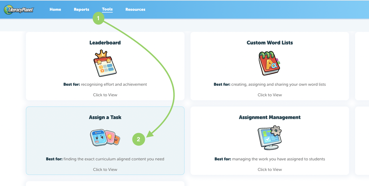Assign a task (missions)