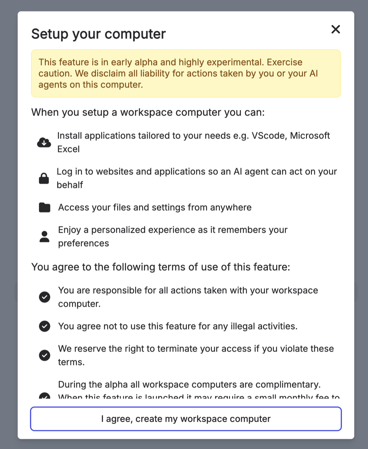 Workspace computer - Simtheory Support