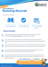 How to use Running Records