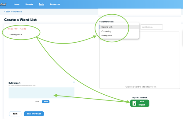 Create and assign a Custom Word List